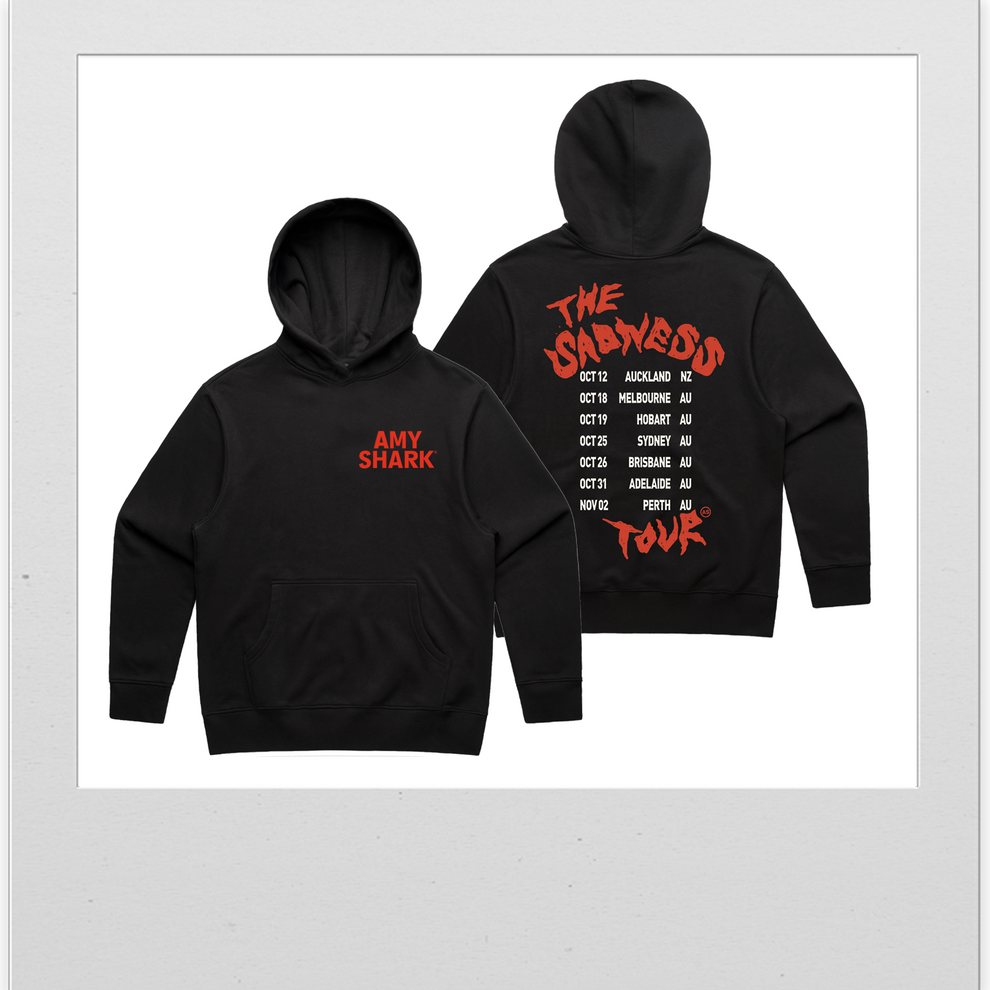 The Sadness Tour Hoodie | Amy Shark Official – Amy Shark Merch